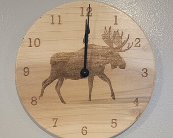 Moose Clock - Etsy