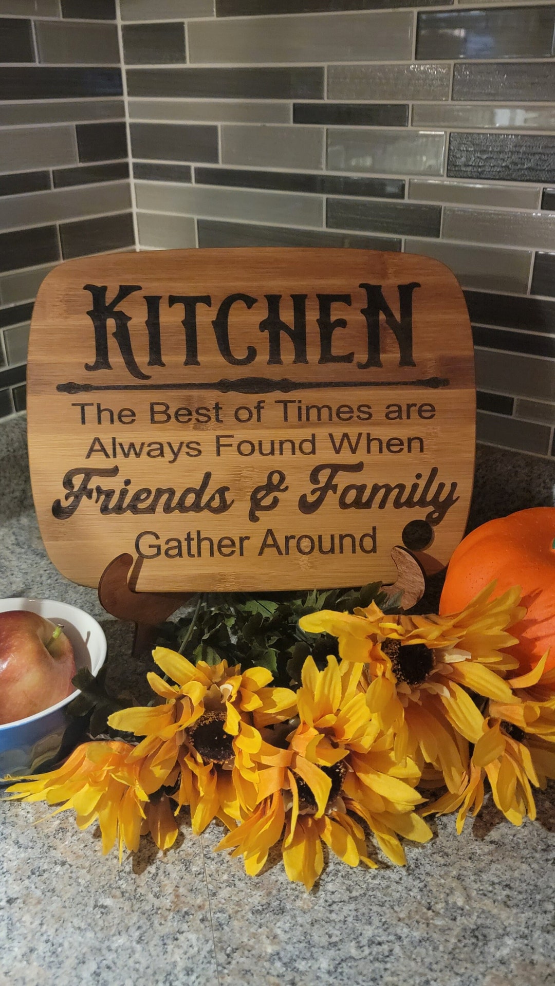 Engraved Bamboo Cutting Board, Kitchen Decor, Housewarming Gift - Etsy