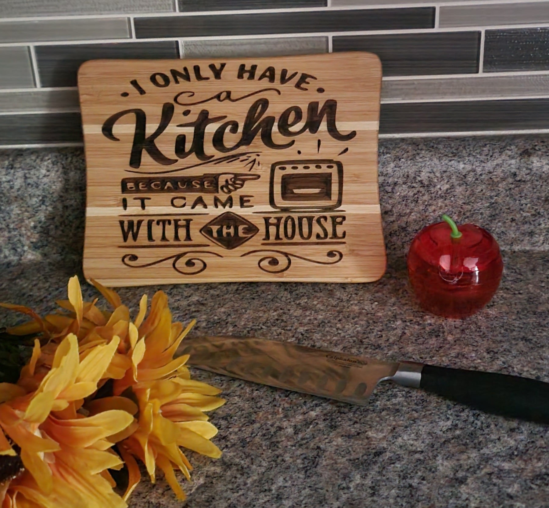 Mini Laser Engraved Kitchen Gift Idea, Housewarming Cutting Board, Gift ...