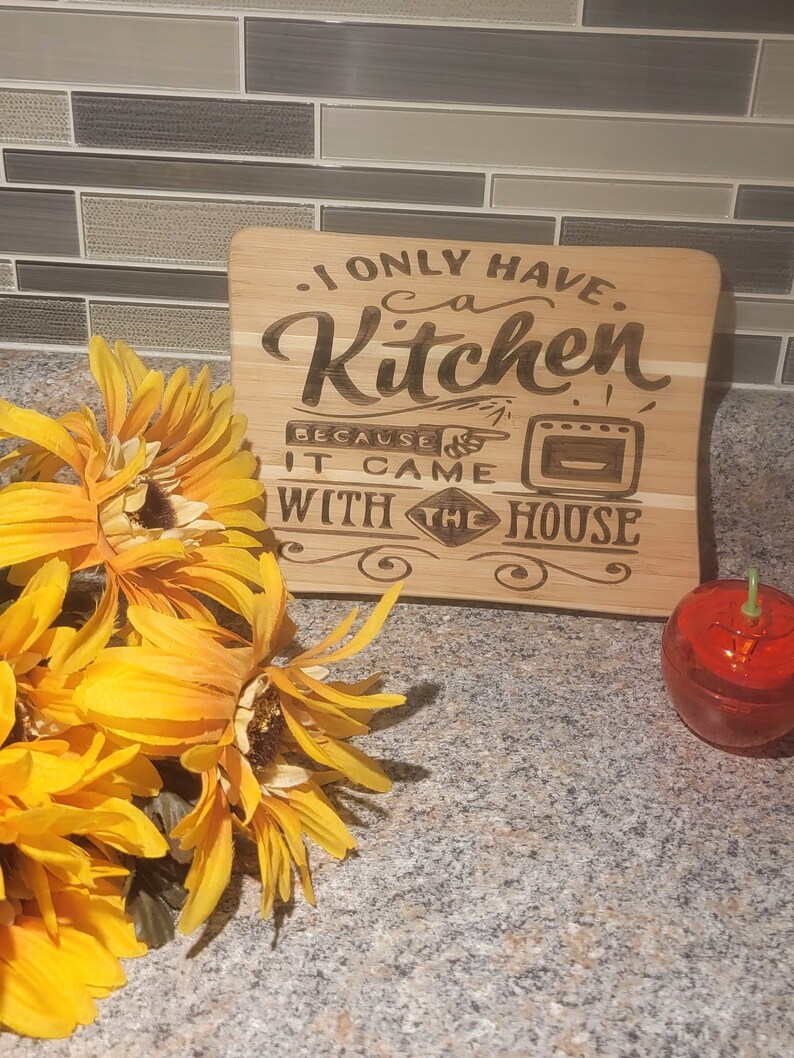 Mini Laser Engraved Kitchen Gift Idea, Housewarming Cutting Board, Gift ...