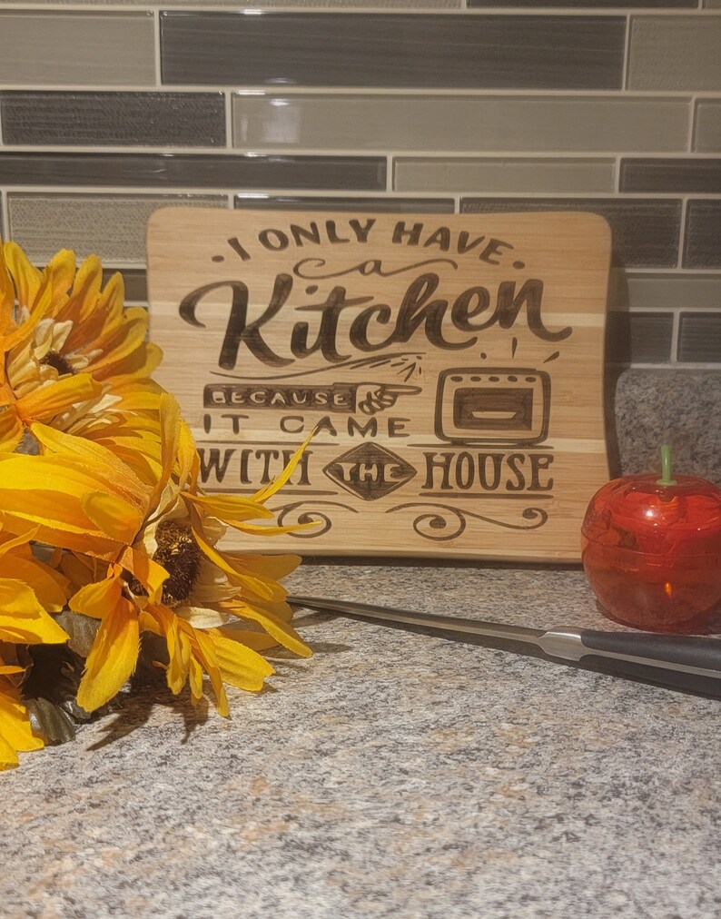 Mini Laser Engraved Kitchen Gift Idea, Housewarming Cutting Board, Gift ...