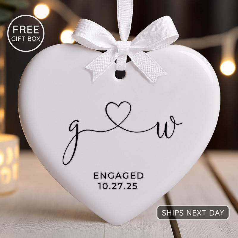 Engagement Clay Hearts - Etsy