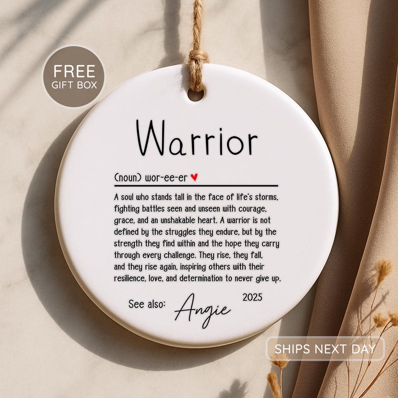 Warrior Strength Ornament - Etsy