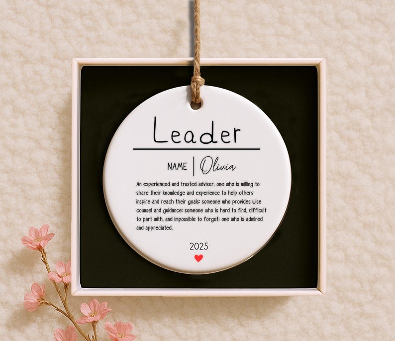 Leader Ornament – Boss Appreciation Gift, Mentor Thank You Keepsake ...