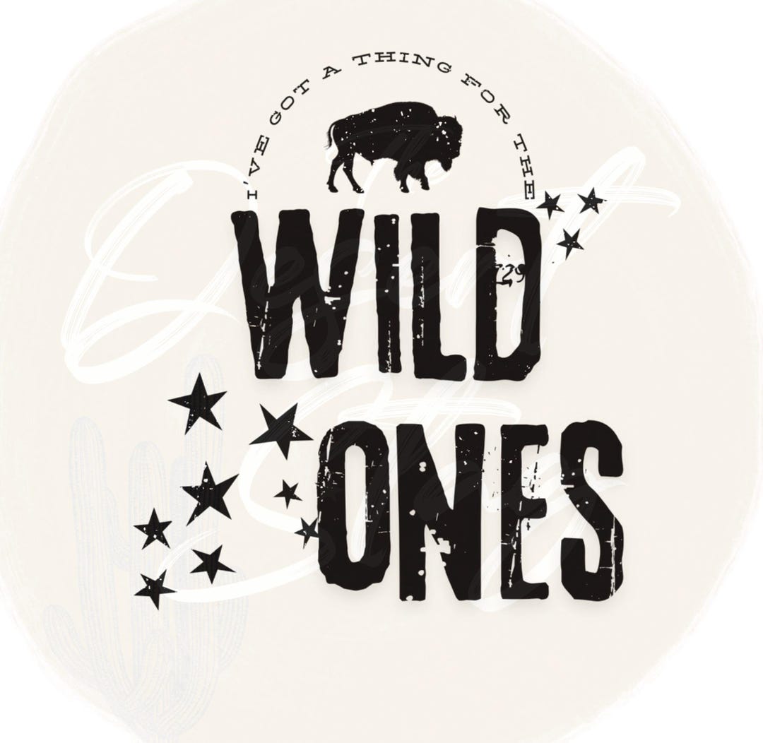 Wild Ones Png Western Graphic Tee Country Dtf Buffalo PNG - Etsy