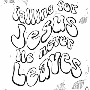 Fall Coloring Page, Printable Coloring , Christian Coloring Sheet ...