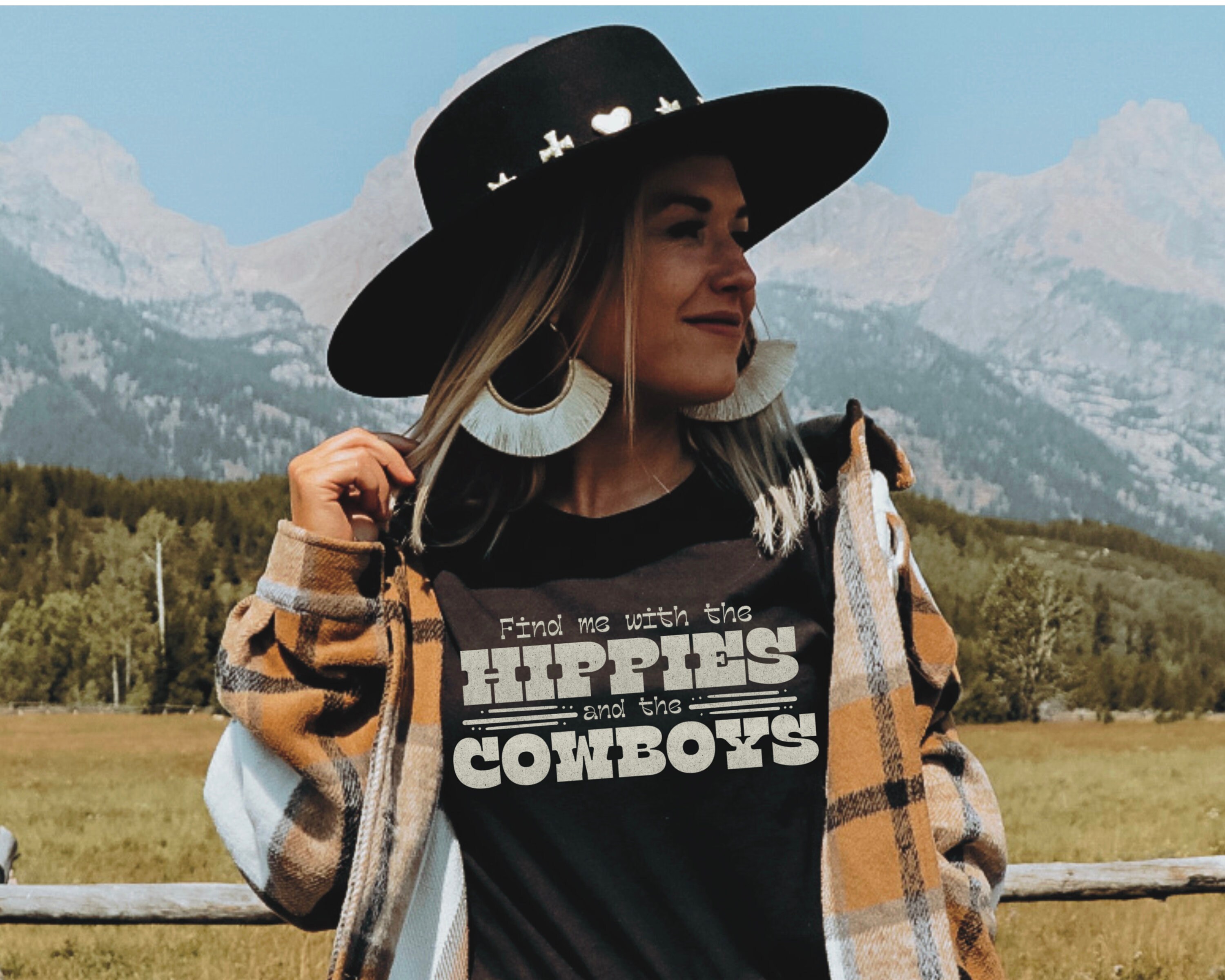 Hippies and Cowboys Png Western Digital Download for Sublimation or Dtf ...