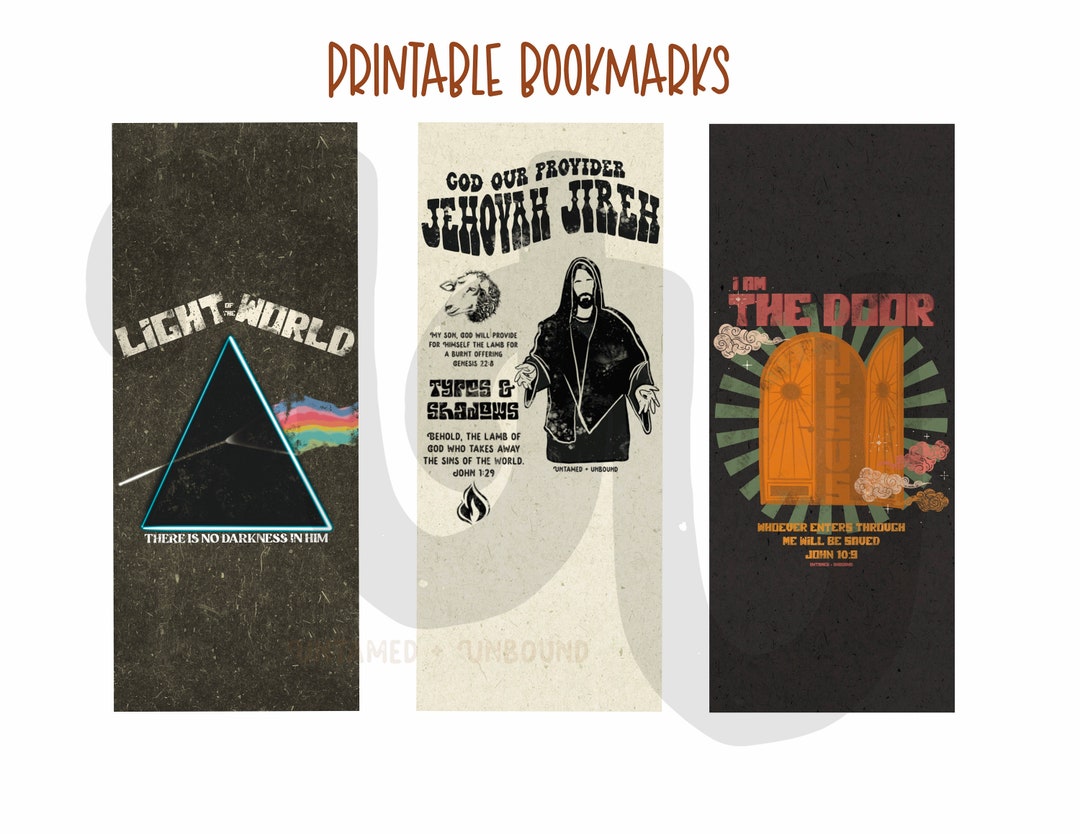 Christian Band Tee Bookmarks, Bible Journaling (printable) - Etsy