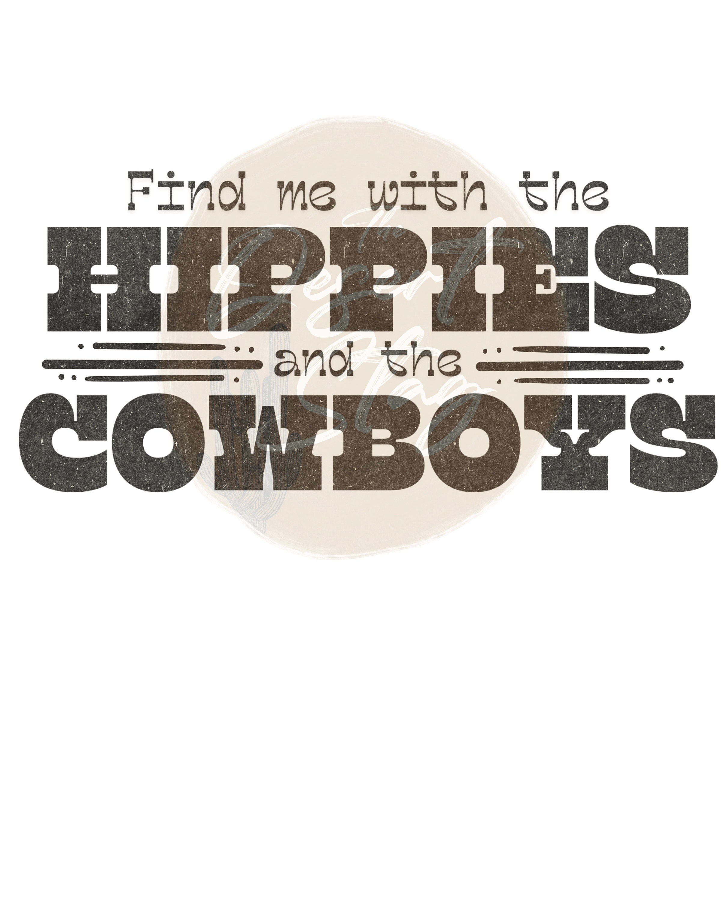 Hippies and Cowboys Png Western Digital Download for Sublimation or Dtf ...