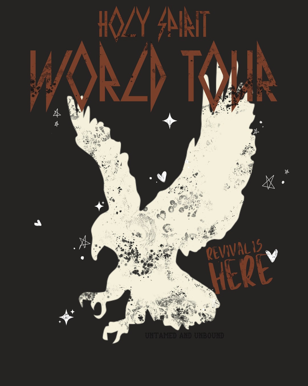 Holy Spirit Revival Eagle PNG, Christian Graphic Tee (digital Download ...