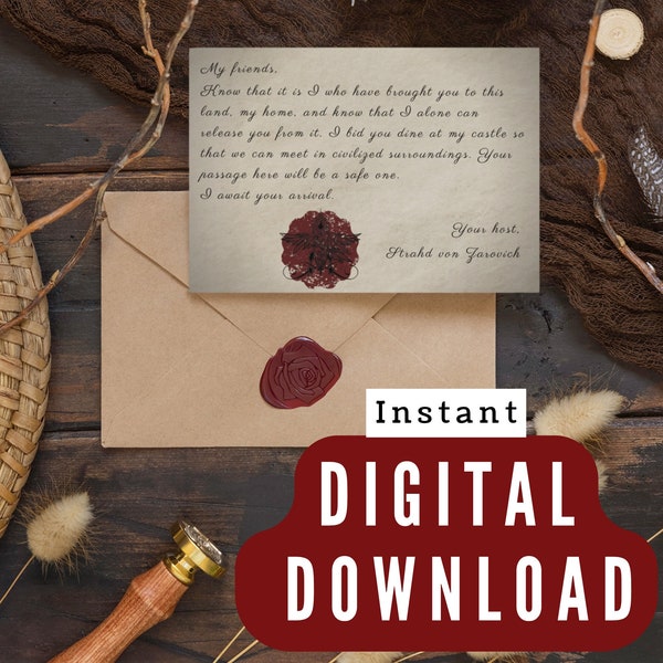 Curse of Strahd Dinner Invitation - Etsy Ireland