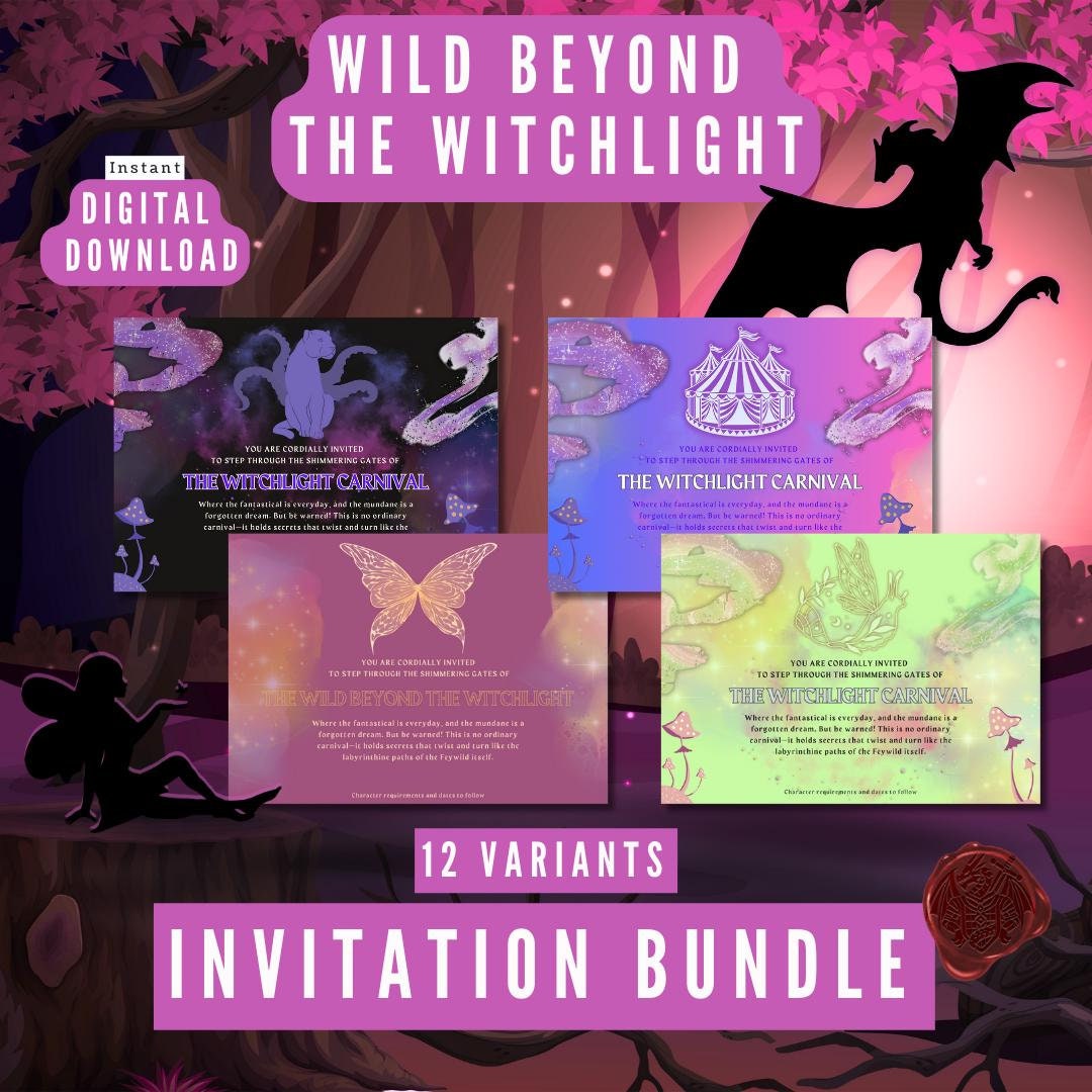 Wild Beyond the Witchlight Feywild Custom Campaign Invitation Hand Out ...