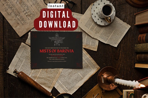 Curse of Strahd Custom Campaign Invitation Hand Out for - Etsy