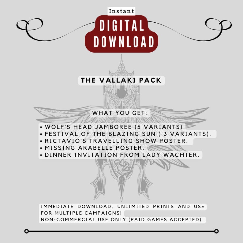 The Vallaki Pack, Curse of Strahd Custom Campaign Poster Hand Out for ...