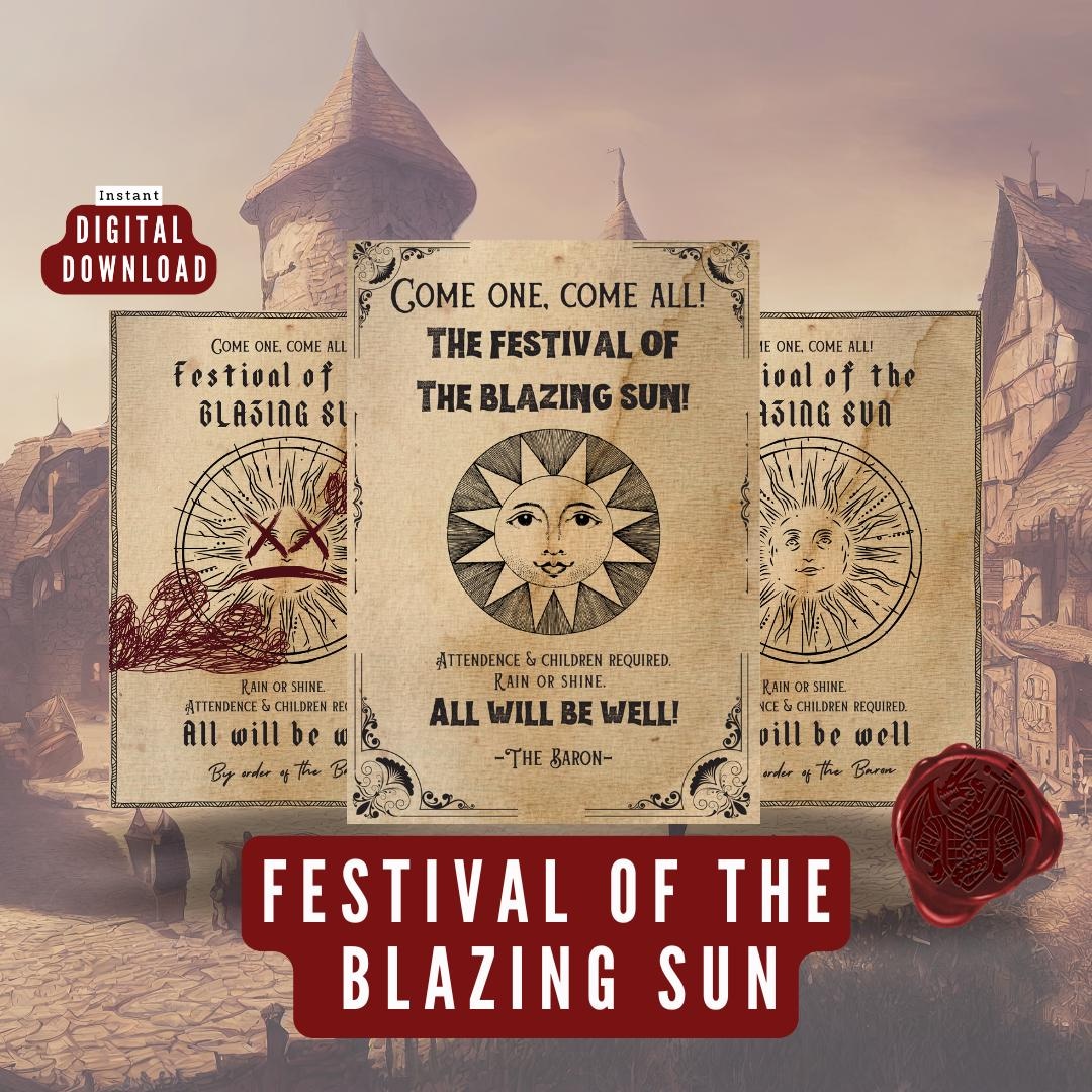 Festival of the Blazing Sun, Vandalised Curse of Strahd Custom Campaign ...