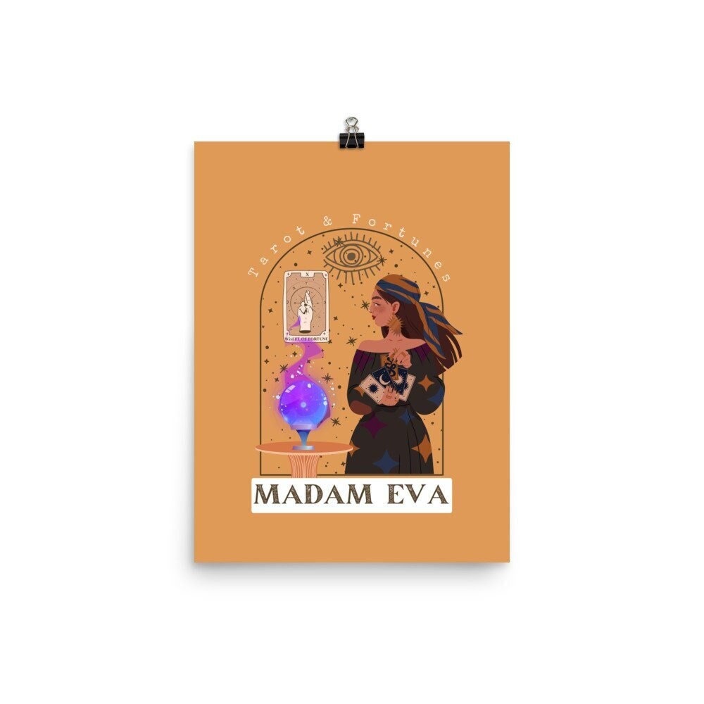 Curse of Strahd, Madam Eva Poster, Tarot Mystic Wall Art, Campaign ...