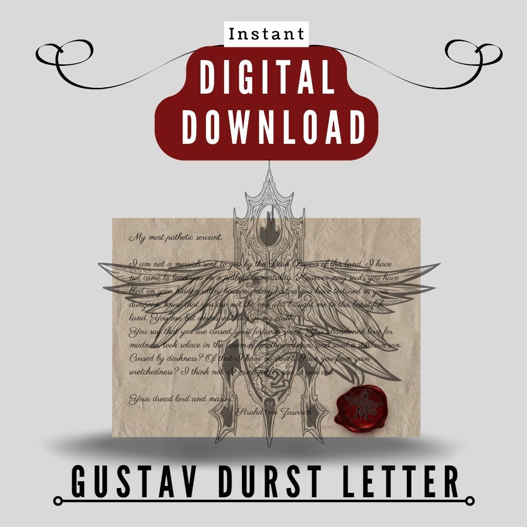 Curse of Strahd Custom Campaign Letter Hand Out for Dungeon - Etsy Canada