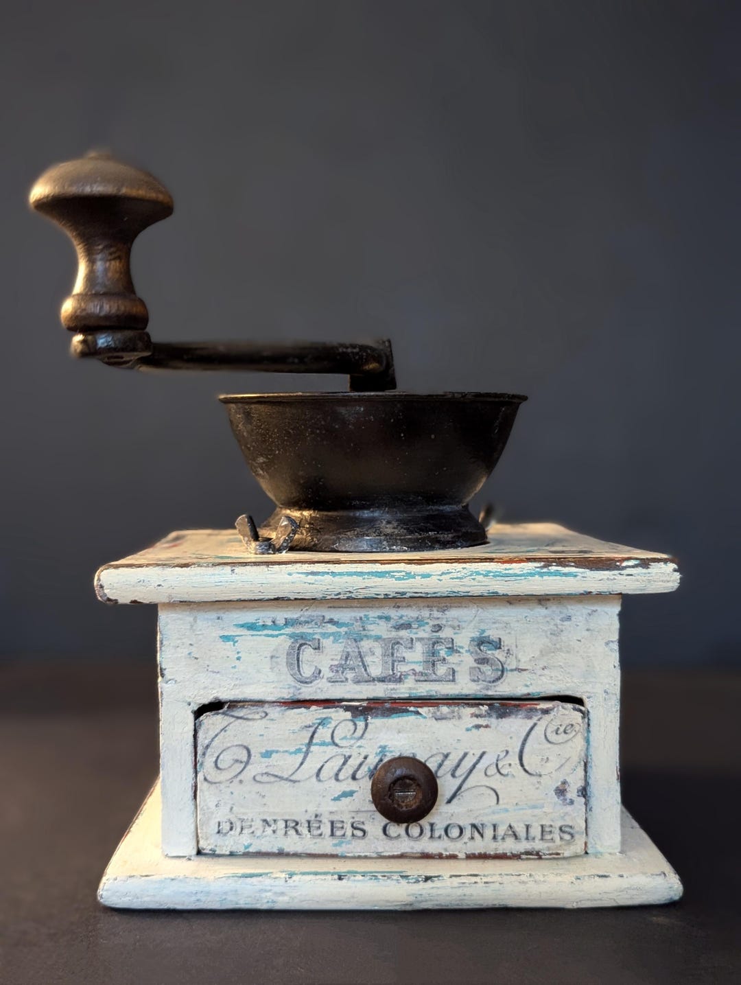 Antique Coffee Grinder Circa 1920-30 Rustic French Country, Coffee Shop ...