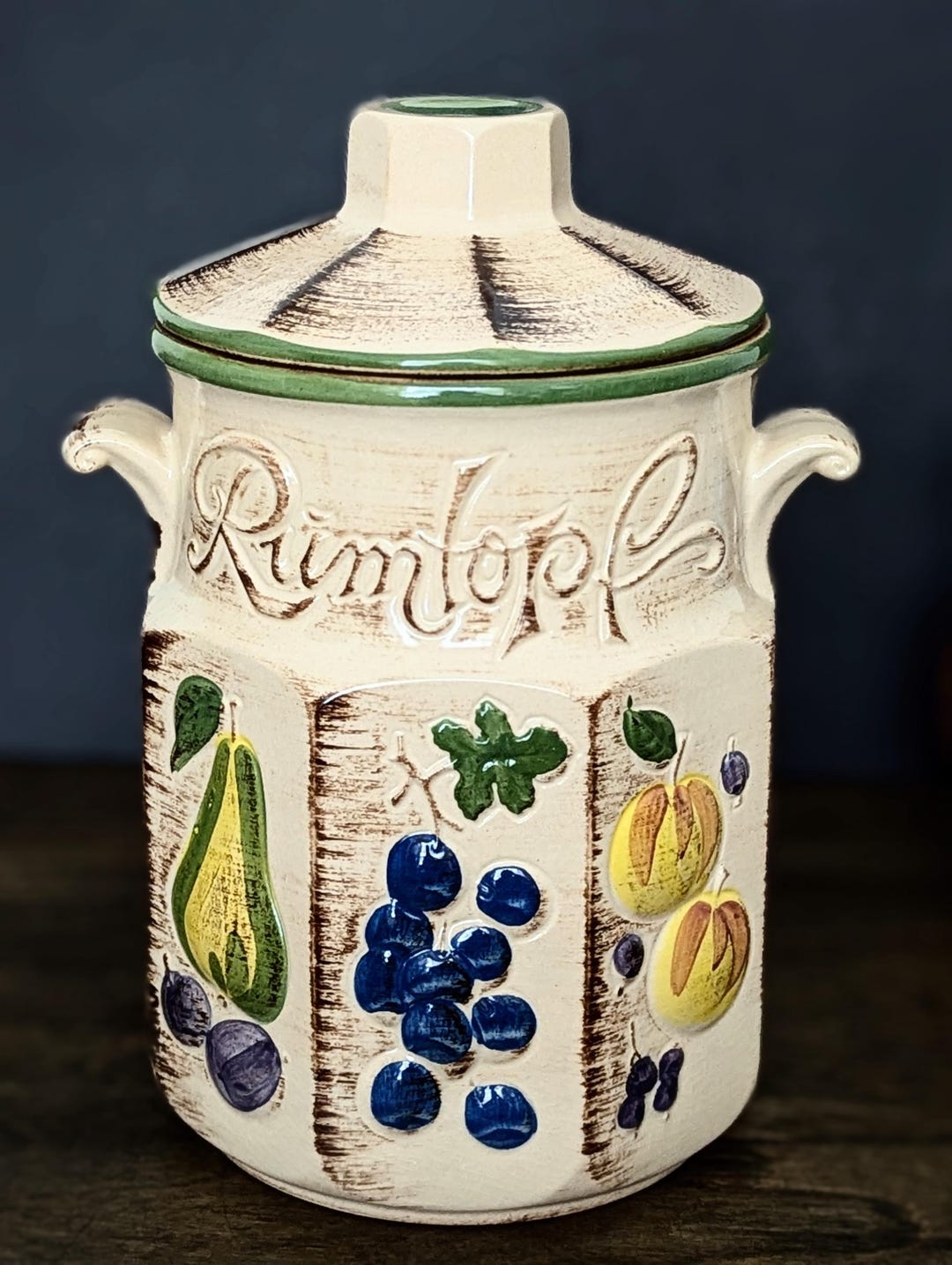 Vintage Rumtopf Storage Jar, Ceramic Rumkopf (rumpot) Made in West ...
