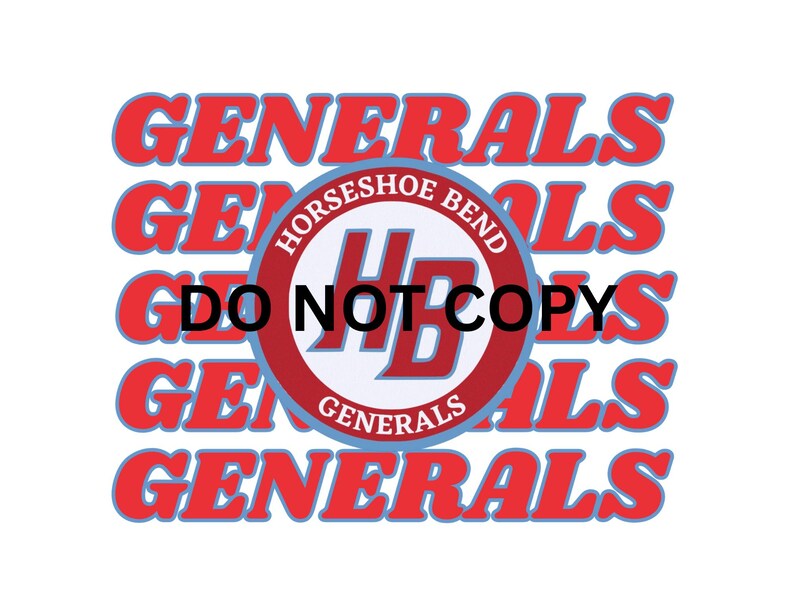 Generals | Horsebend | Georgia | School Spirit | Mascot | Digital File ...