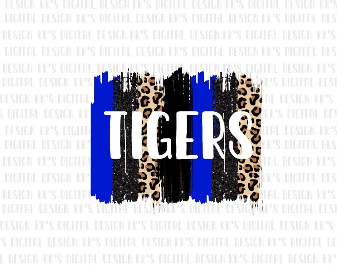Tigers | Ringgold | Blue and White | School Spirit | Mascot | Digital ...