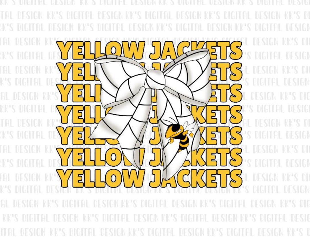 Yellow Jackets | School Spirit | Volleyball | Mascot | Digital File ...