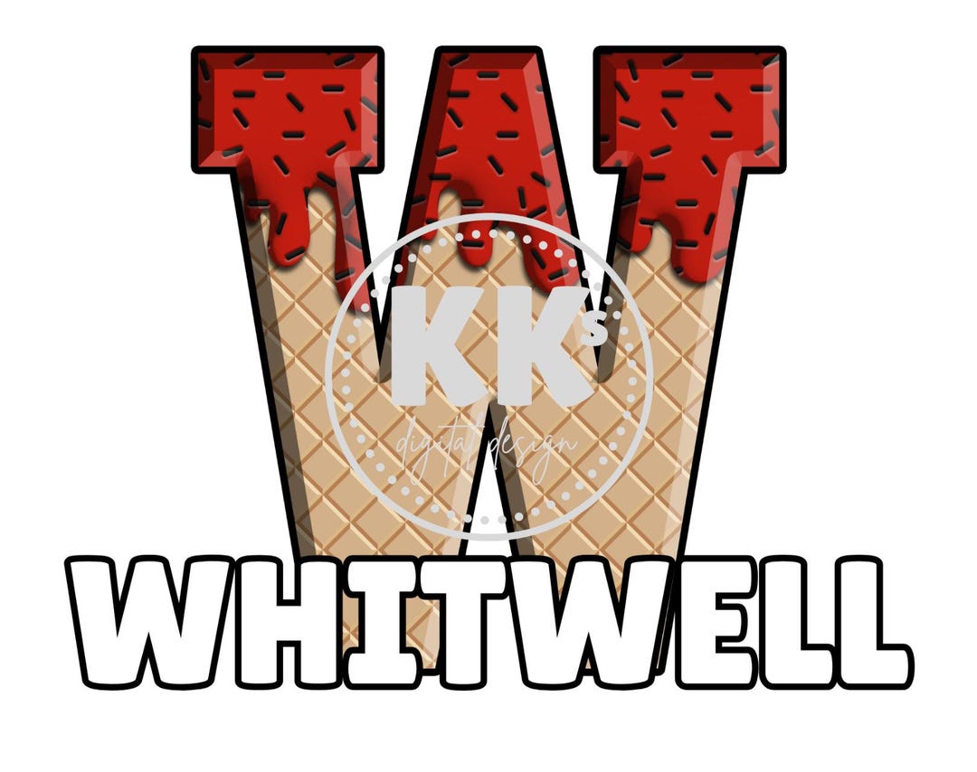 Whitwell | Tigers | Ice Cream Drip | Mascot | Digital File | PNG - Etsy