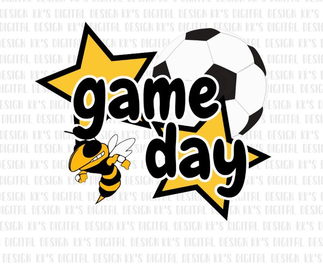 Game Day | Yellow Jacket | Soccer | Mascot | School Spirit | Digital ...