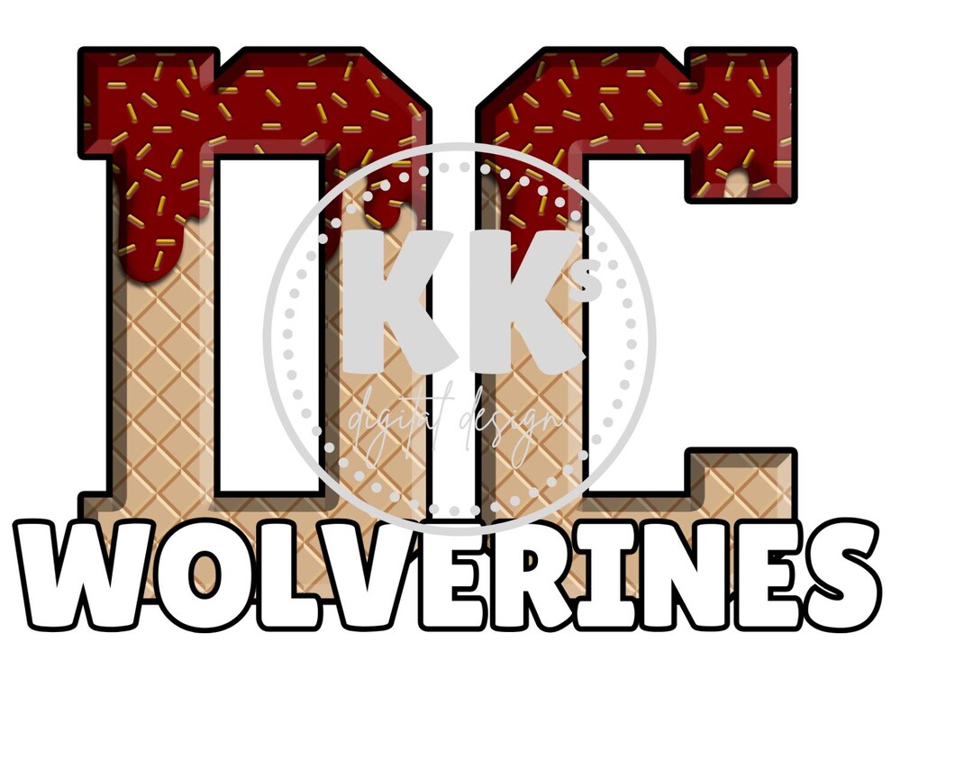 Dade County | Wolverines | Ice Cream Drip | Mascot | Digital File | PNG ...