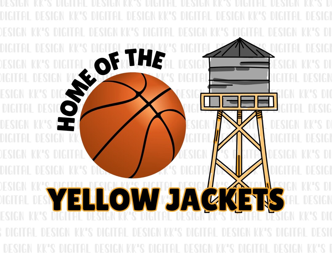Yellow Jackets | School Spirit | Basketball | Mascot | Digital File ...