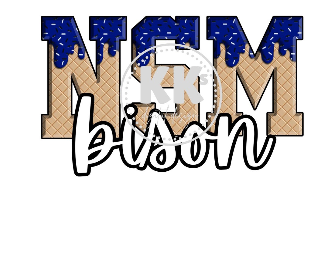 North Sand Mountain | Bison | Ice Cream Drip | Mascot | Digital File ...