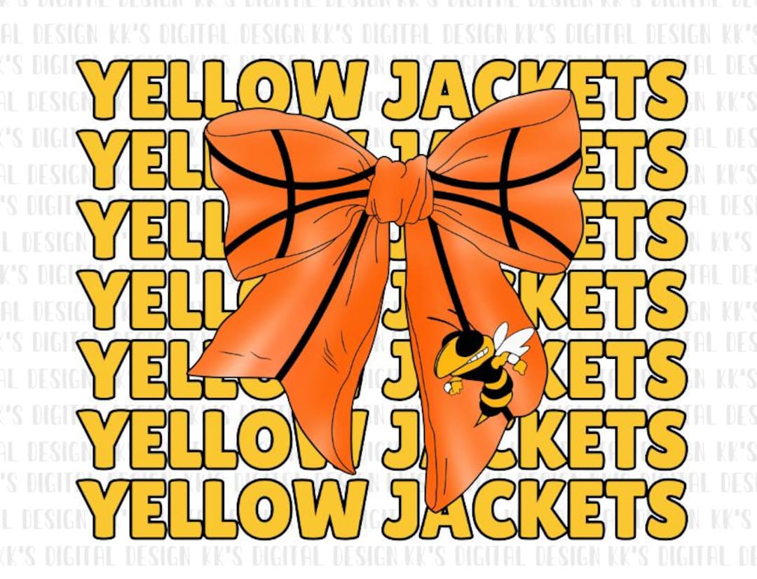 Yellow Jackets | School Spirit | Basketball | Mascot | Digital File ...