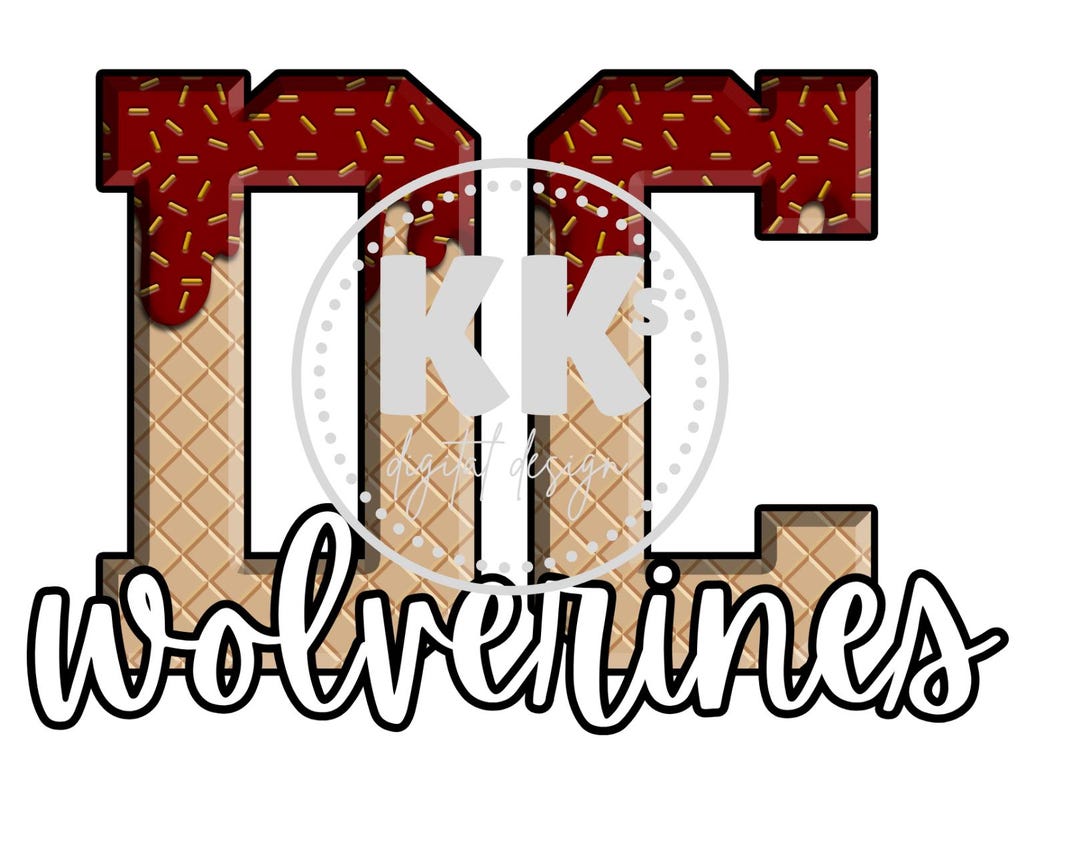 Dade County | Wolverines | Ice Cream Drip | Mascot | Digital File | PNG ...