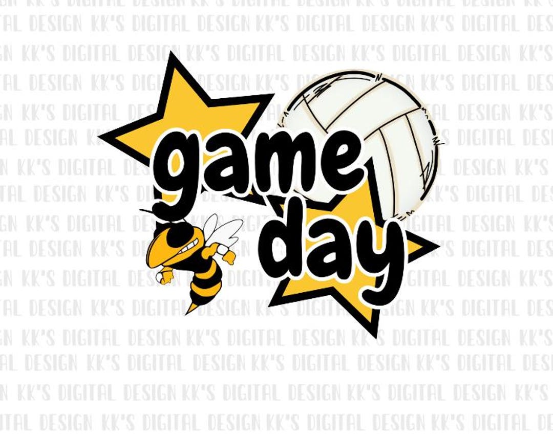 Game Day | Yellow Jacket | Volleyball | Mascot | School Spirit ...