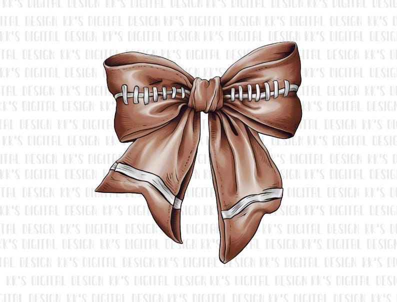 Football Bow | Football Season | Digital File | PNG - Etsy