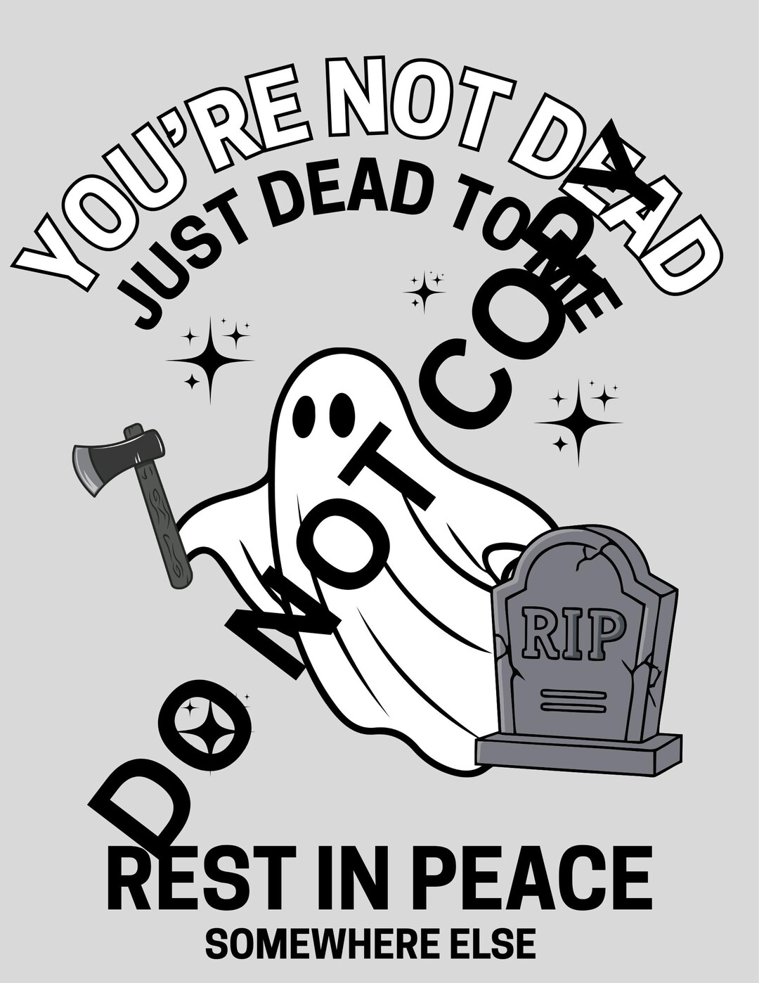 Dead to Me | RIP | Ghost | Halloween | Digital File | PNG - Etsy