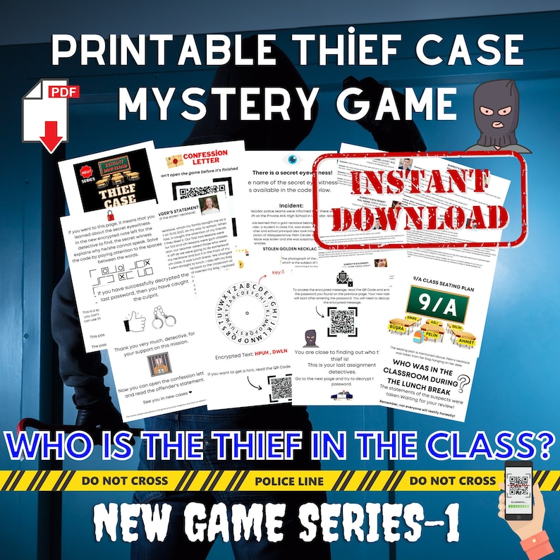 Thief Case-who is the Thief in the Class?- Escape Room-unsolved Case ...