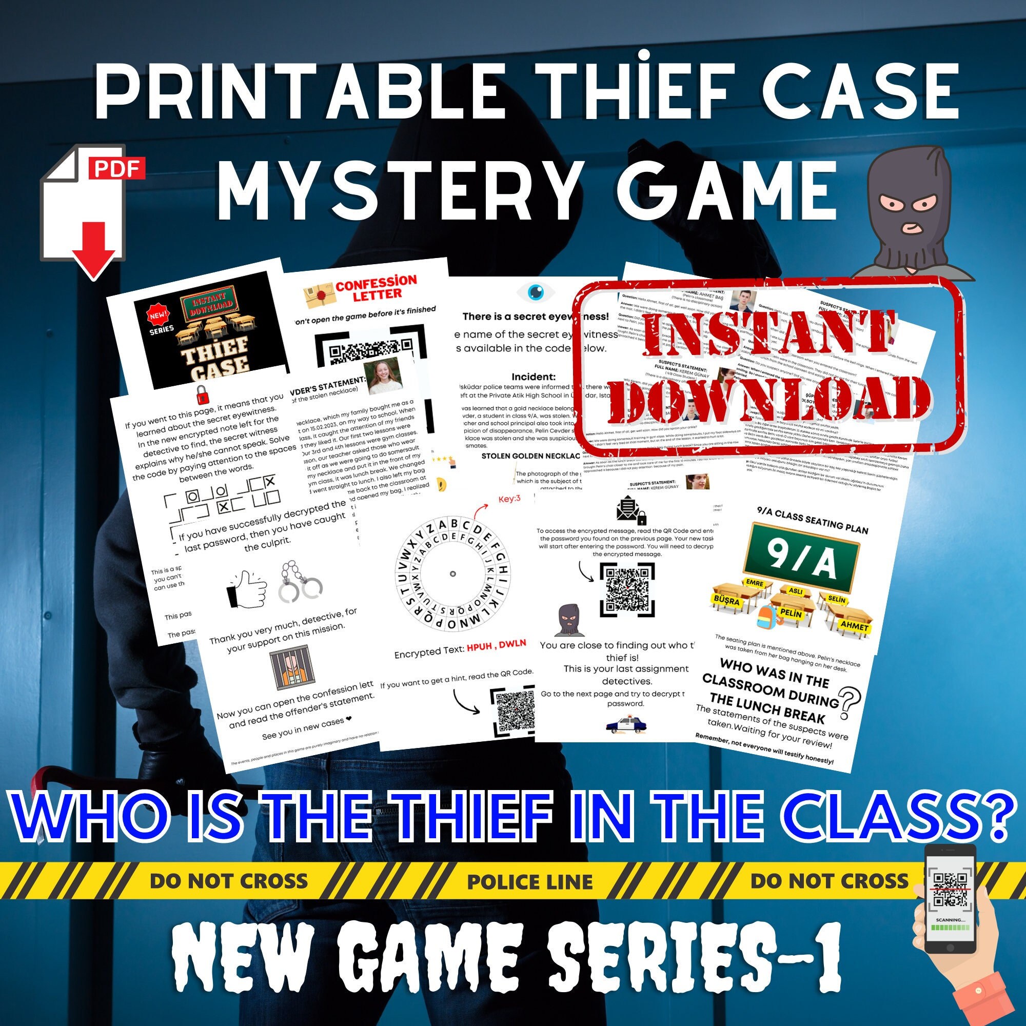 Thief Case-who is the Thief in the Class?- Escape Room-unsolved Case ...