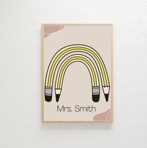 Boho Classroom Decor Classroom Poster Digital Print Custom - Etsy