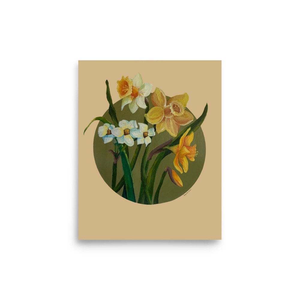 Daffodil Art Print - Etsy