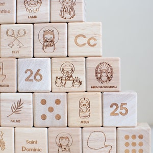 Catholic ABC Alphabet Blocks - Etsy