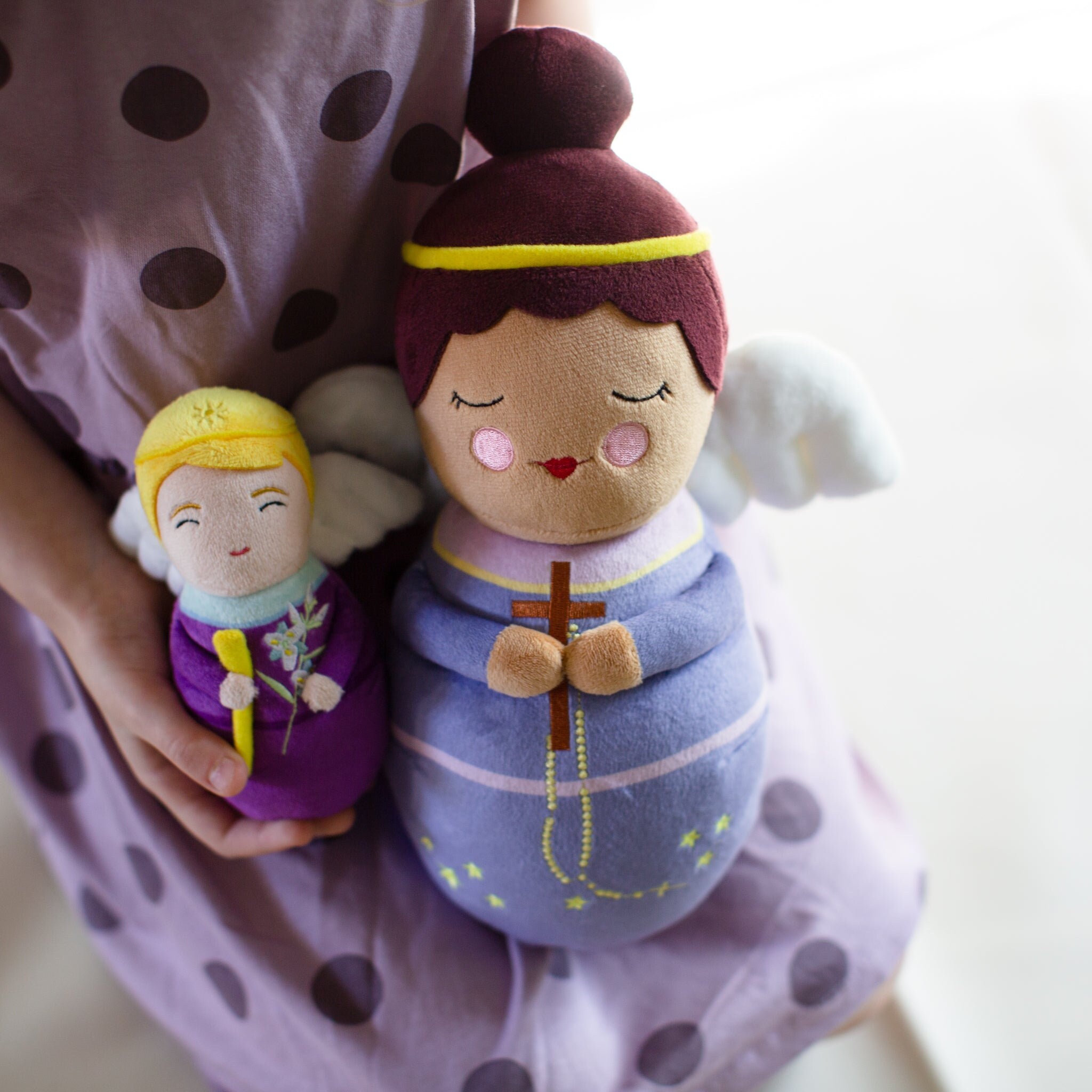 Purple Guardian Angel Plush Doll - Etsy