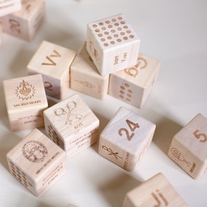 Catholic ABC Alphabet Blocks - Etsy
