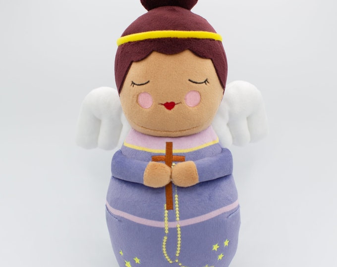 Purple Guardian Angel Plush Doll - Etsy