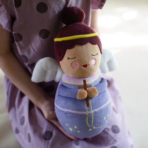 Purple Guardian Angel Plush Doll - Etsy
