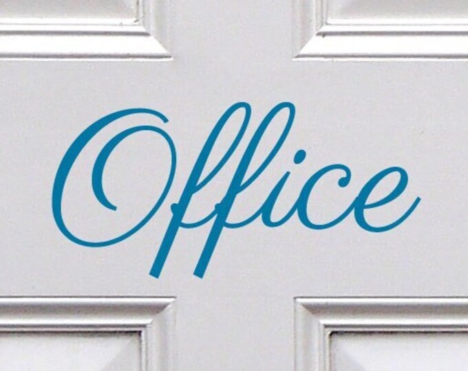 Office Door Decal, Office Decal, Study Door Decals, Door Decal ...