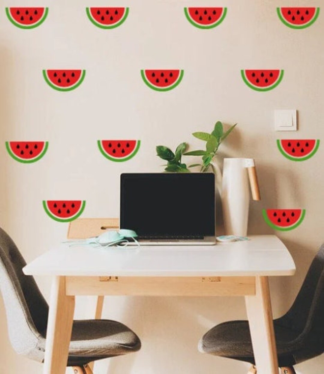 Watermelon Stickers, Watermelon Decals, Juicy Watermelon, Removable ...