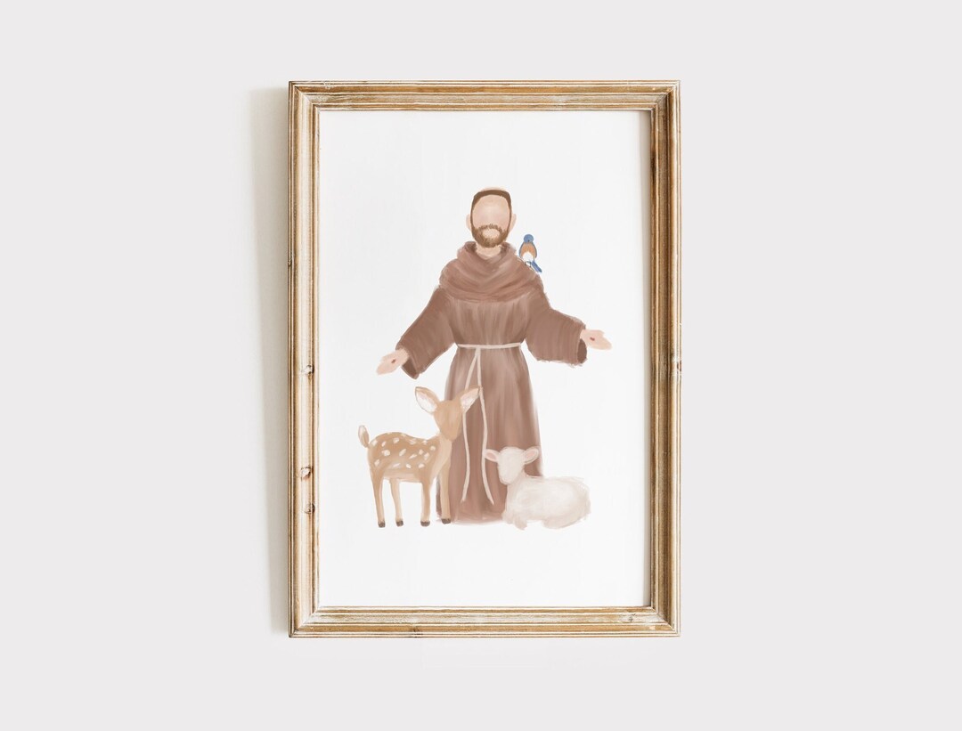 St. Francis of Assisi Print Digital Download | Saint Print, Catholic ...