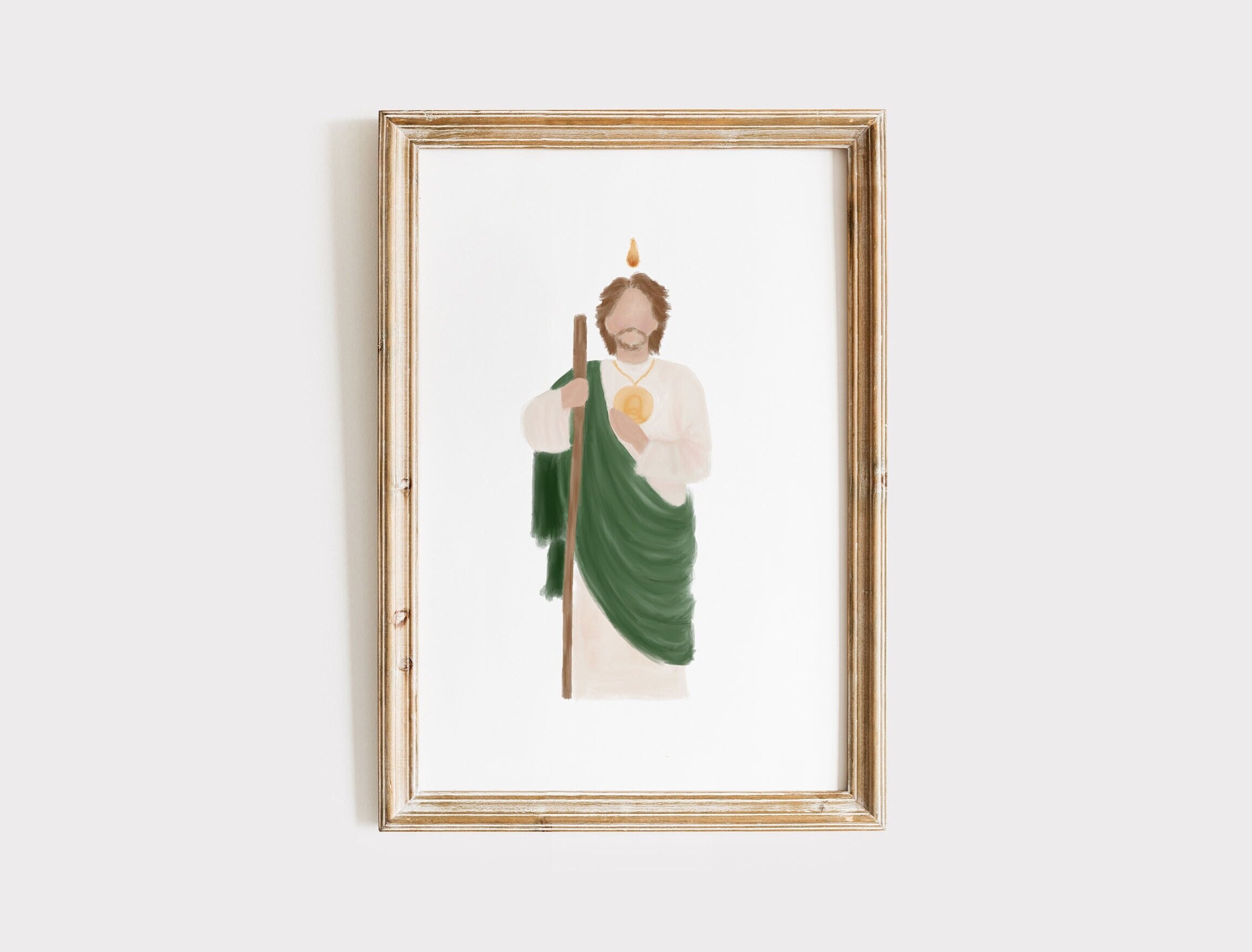St. Jude Print Digital Download | Saint Print, Catholic Art Prints ...
