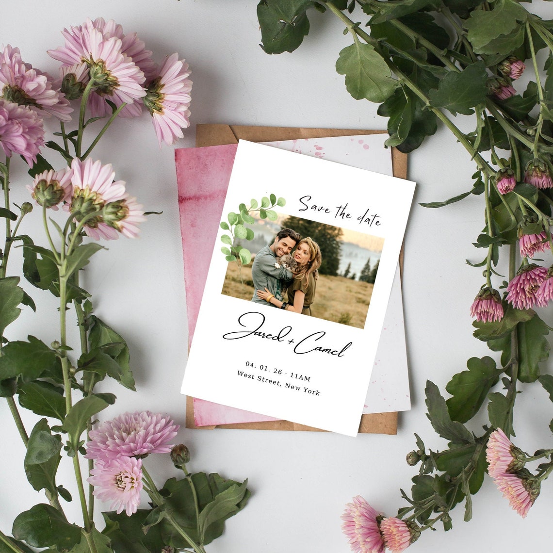 Custom Wedding Invitation on Magnet 4x6 Inch Magnetic Save the Date ...